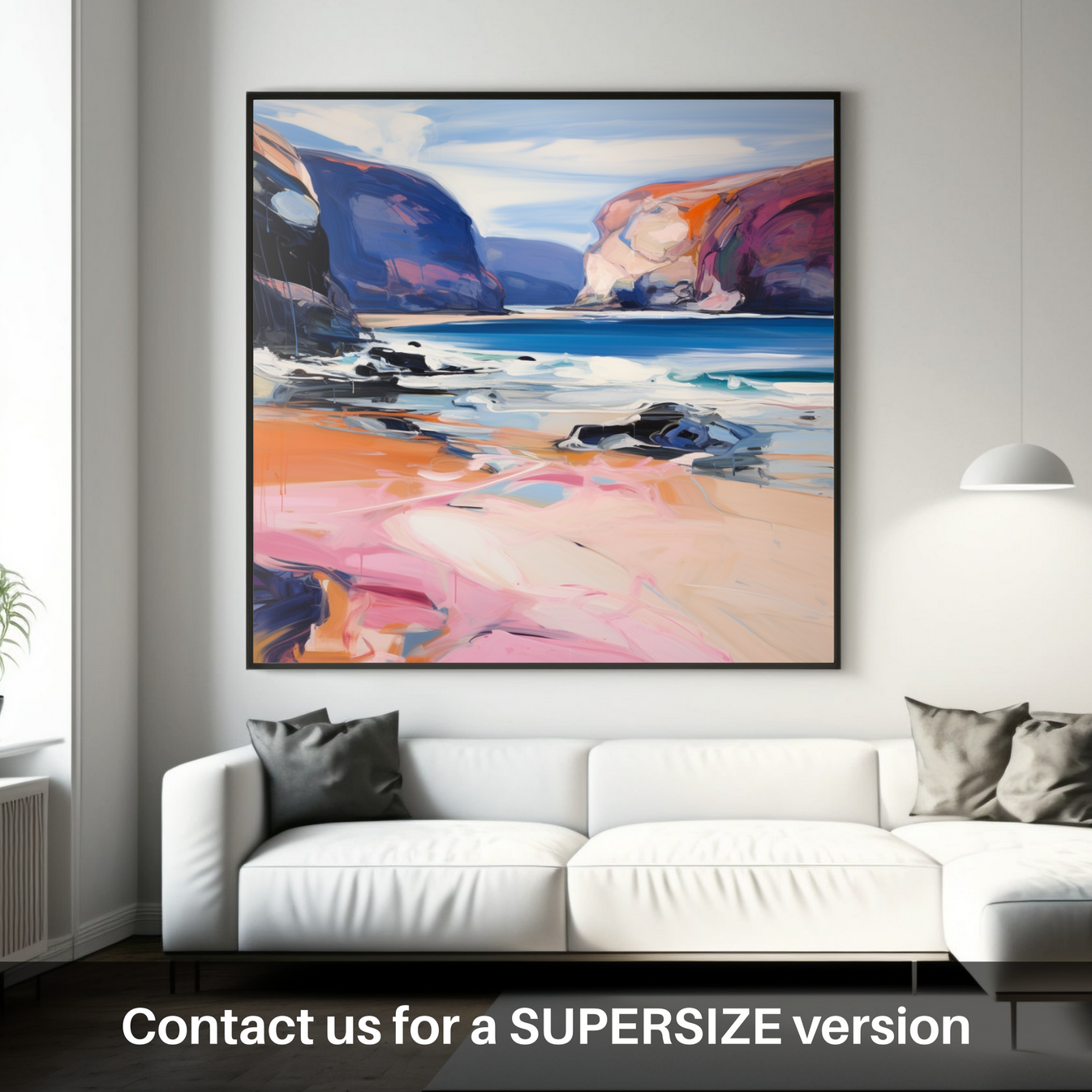 Painting and Art Print of Sandwood Bay, Sutherland entitled "Wild Spir ...