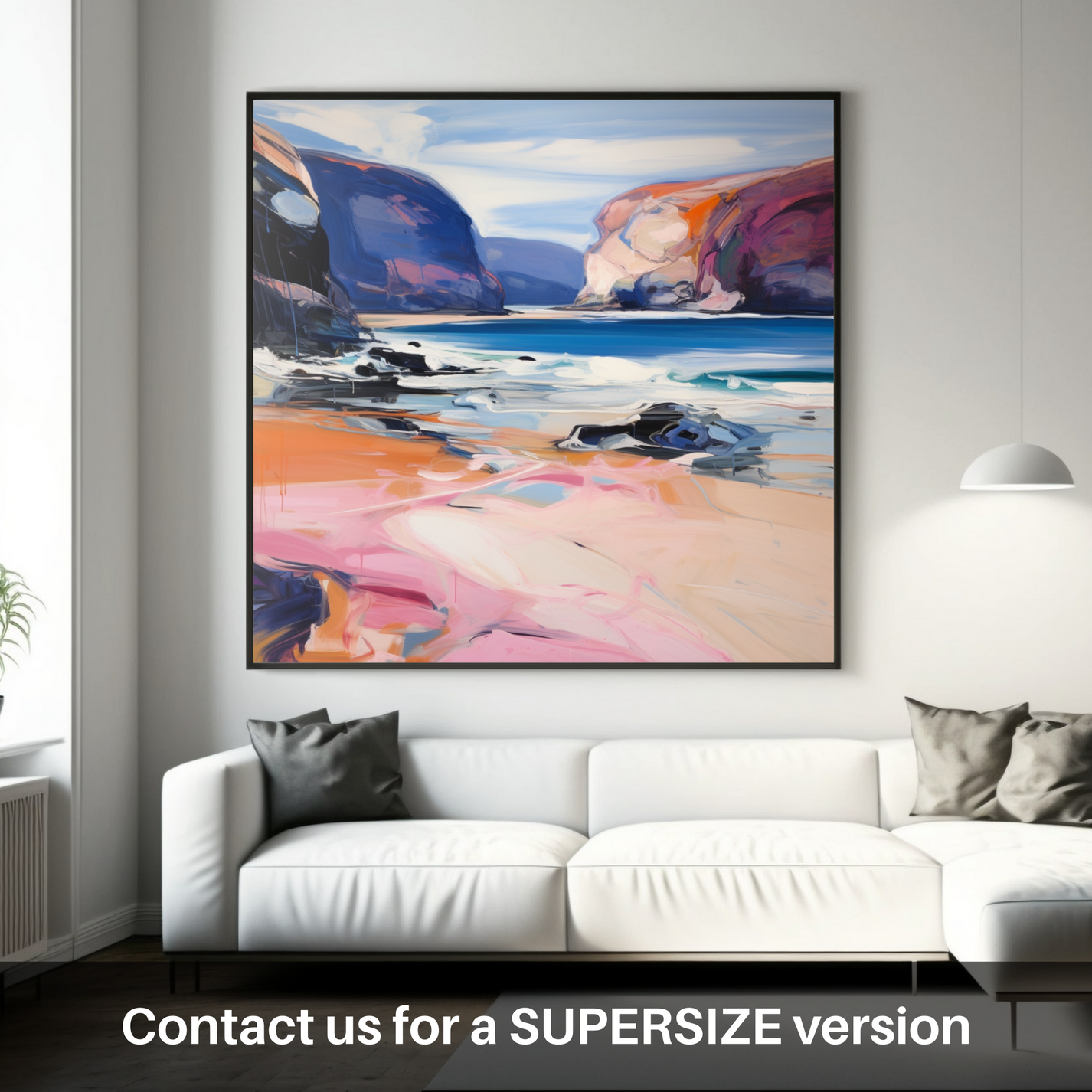Painting and Art Print of Sandwood Bay, Sutherland entitled "Wild Spir ...
