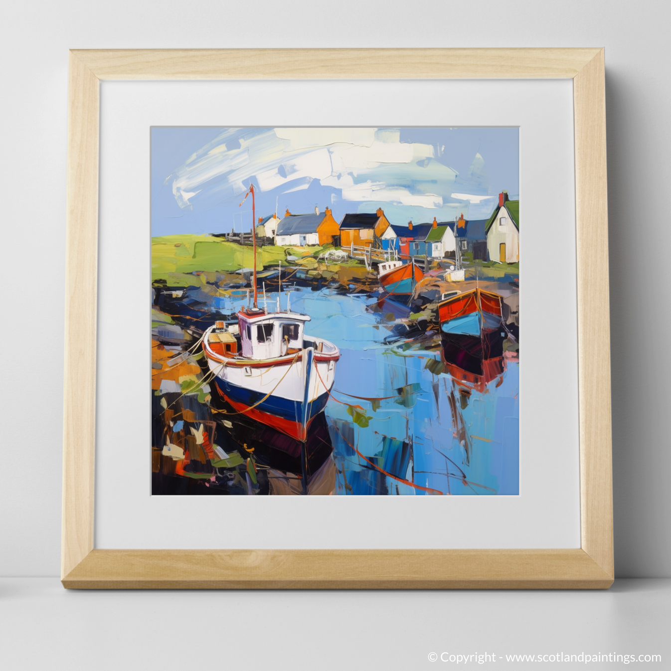 Painting and Art Print of Lybster Harbour, Caithness entitled "Lybster ...