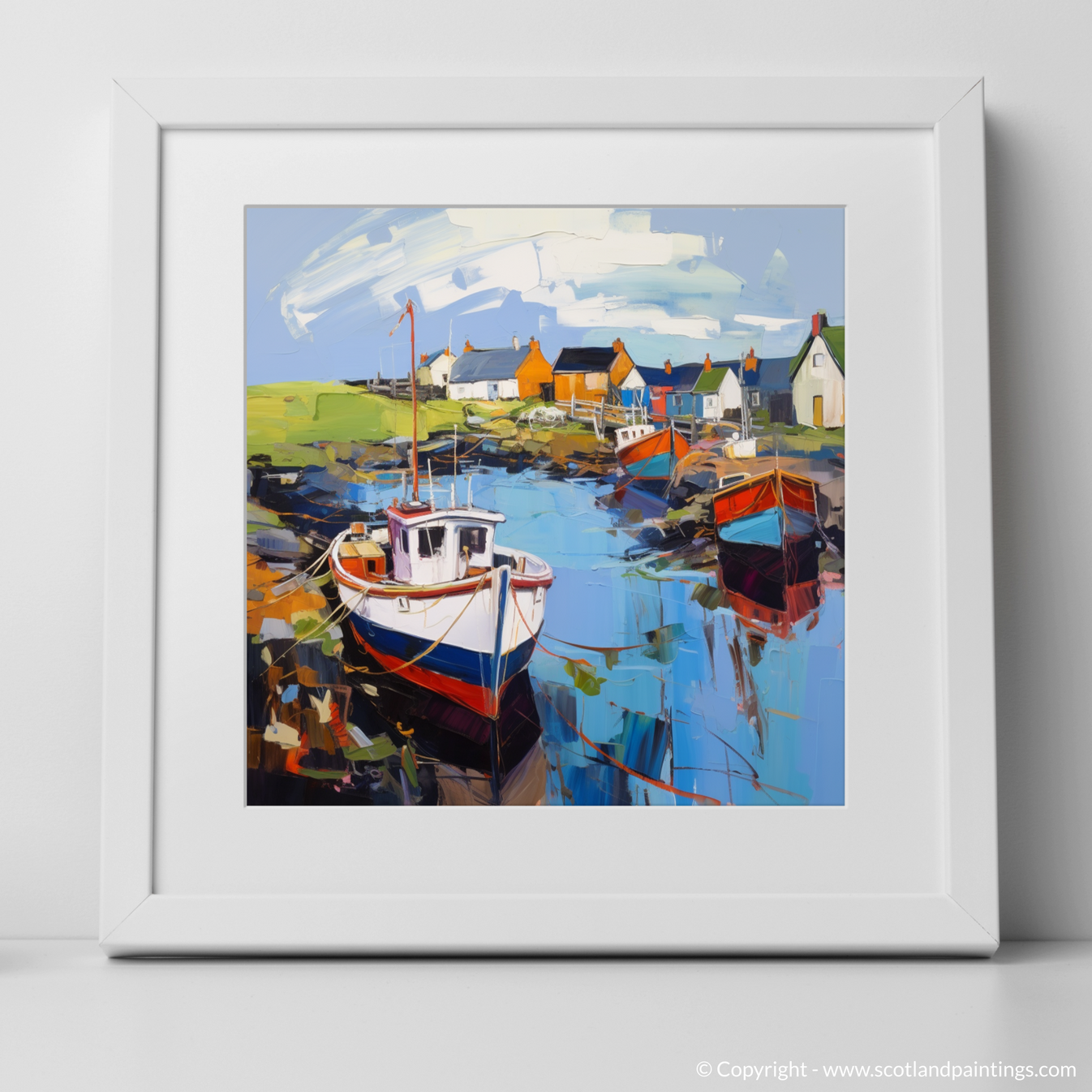 Painting and Art Print of Lybster Harbour, Caithness entitled "Lybster ...